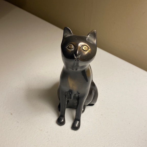 Accents | Bronze Antique Finish Cat Sculpture | Poshmark
